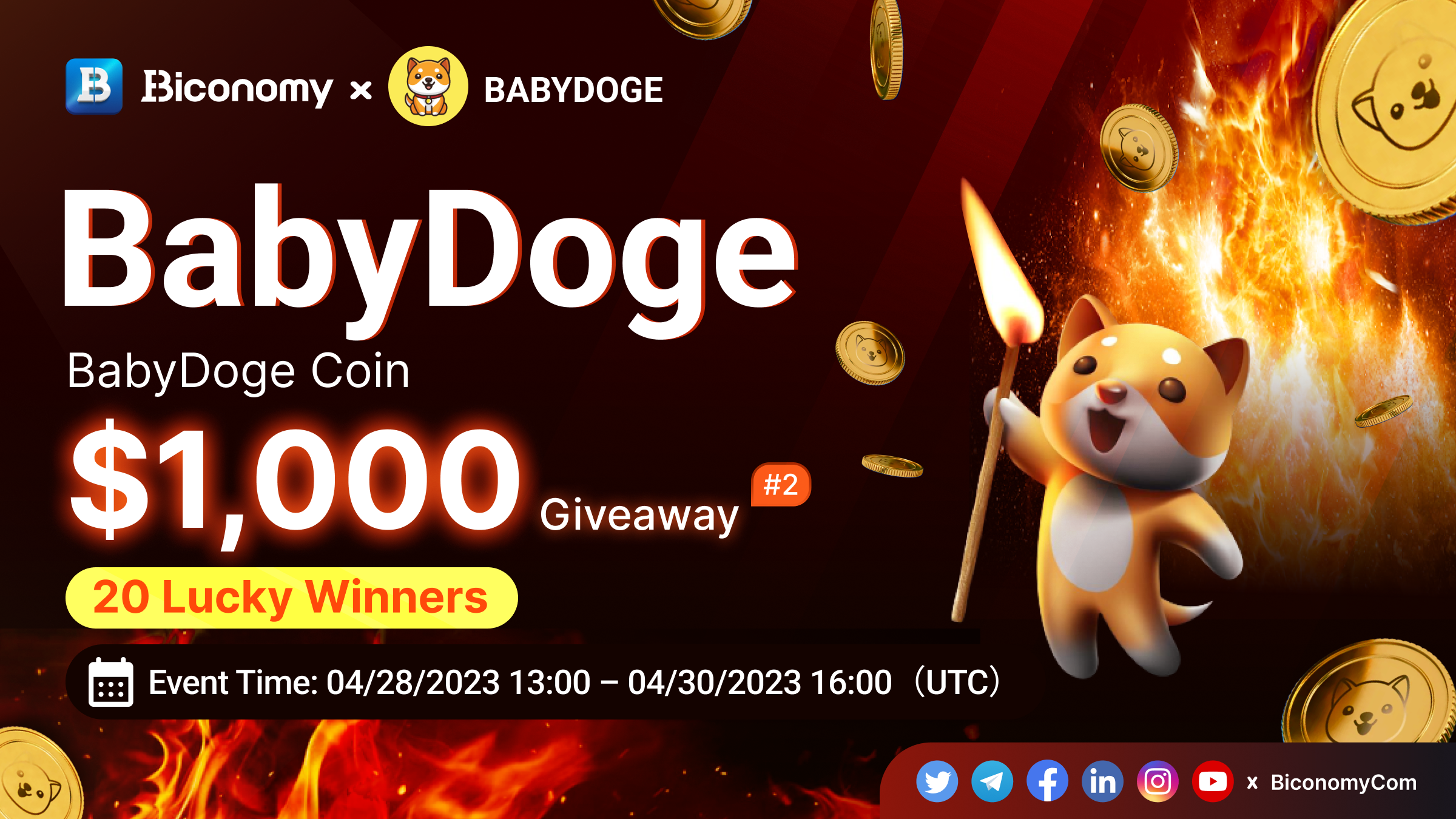Biconomy X Baby Doge Coin (BABYDOGE) Giveaway #2: 1,000 USDT to Be ...