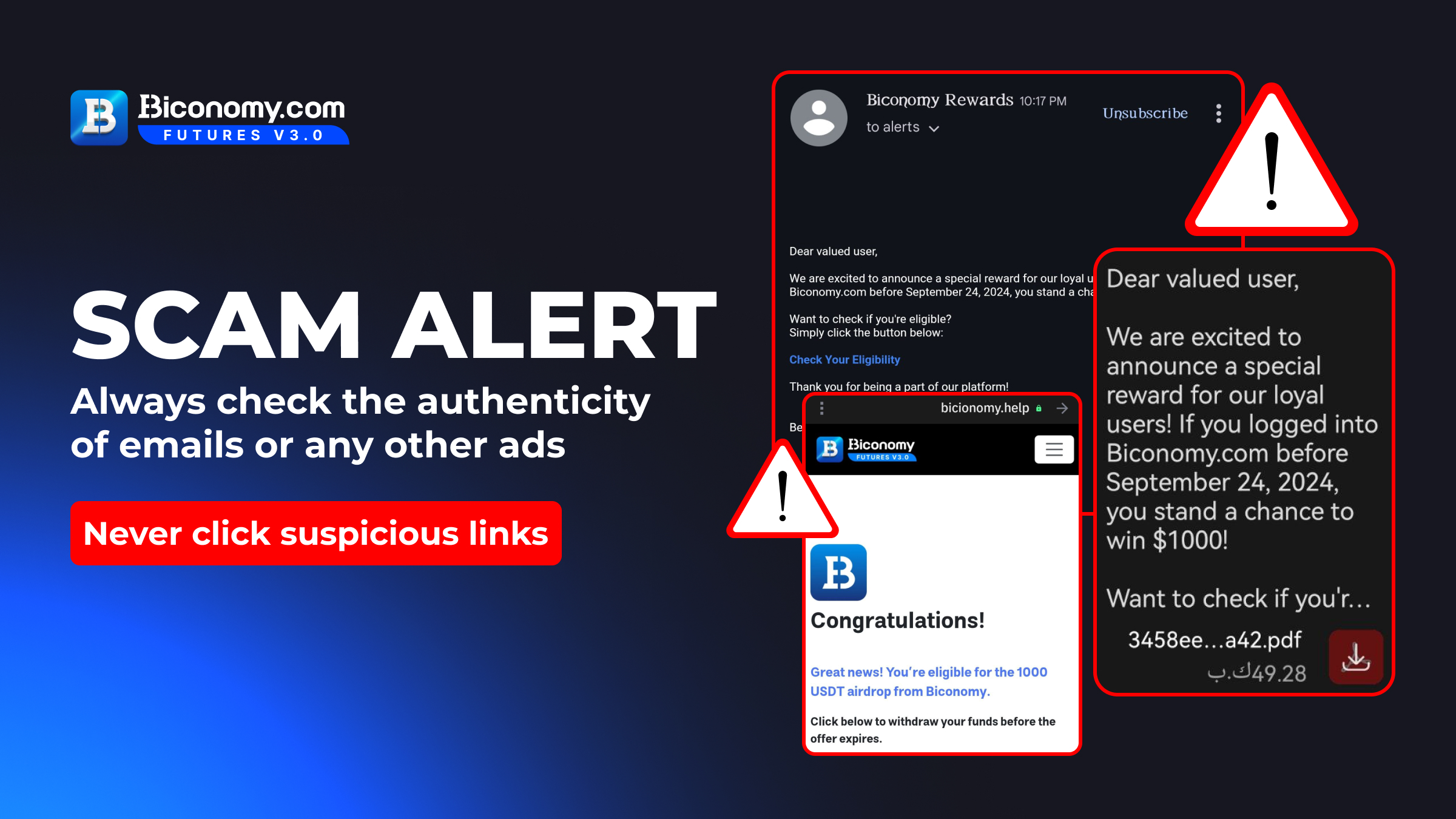 Biconomy 공지: 이메일 사기에 주의하고 계정 보안을 유지하세요 – Biconomy | 지원 센터