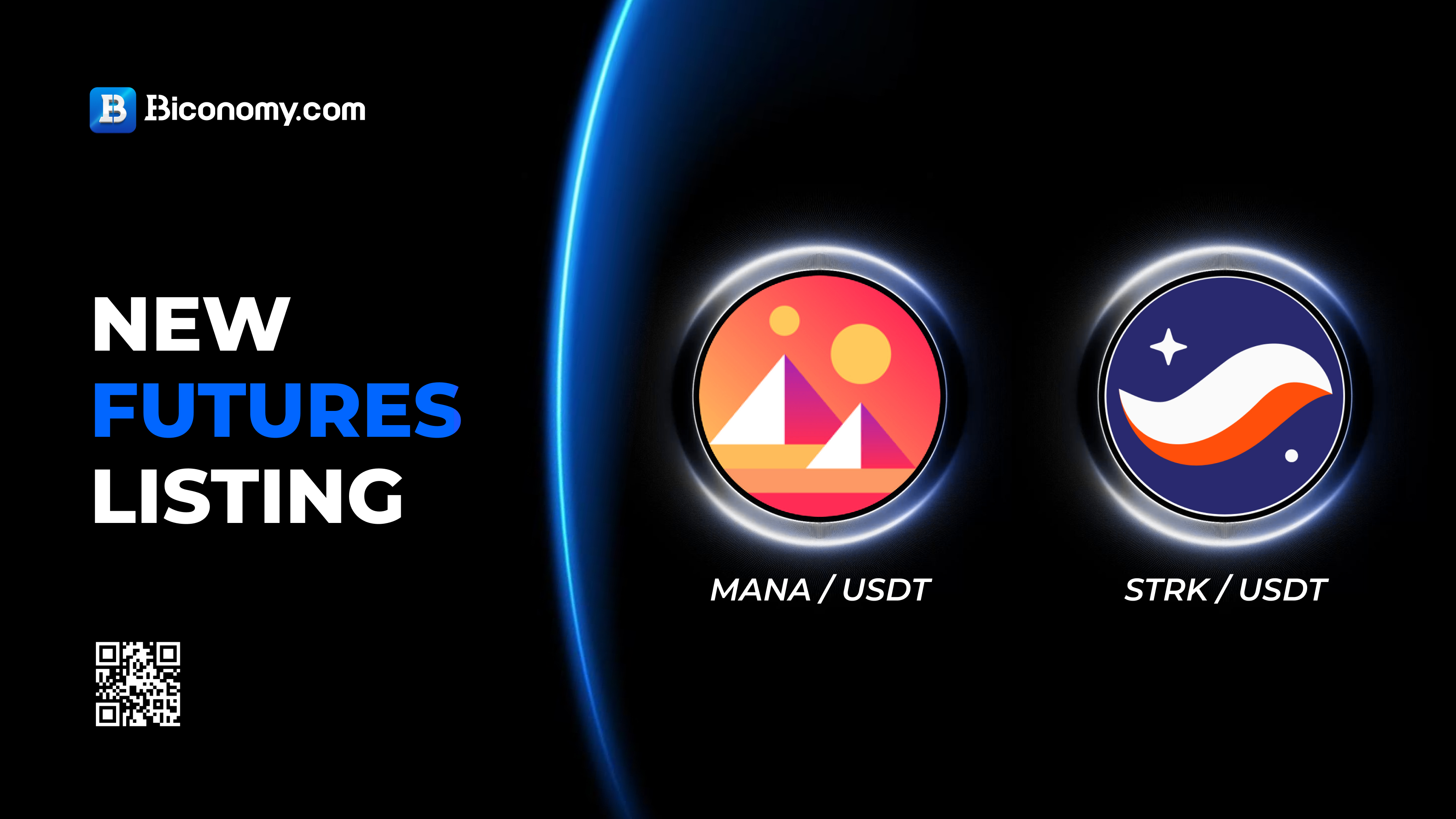 Biconomy.com is about to launch MANA and STRK futures trading pairs ...