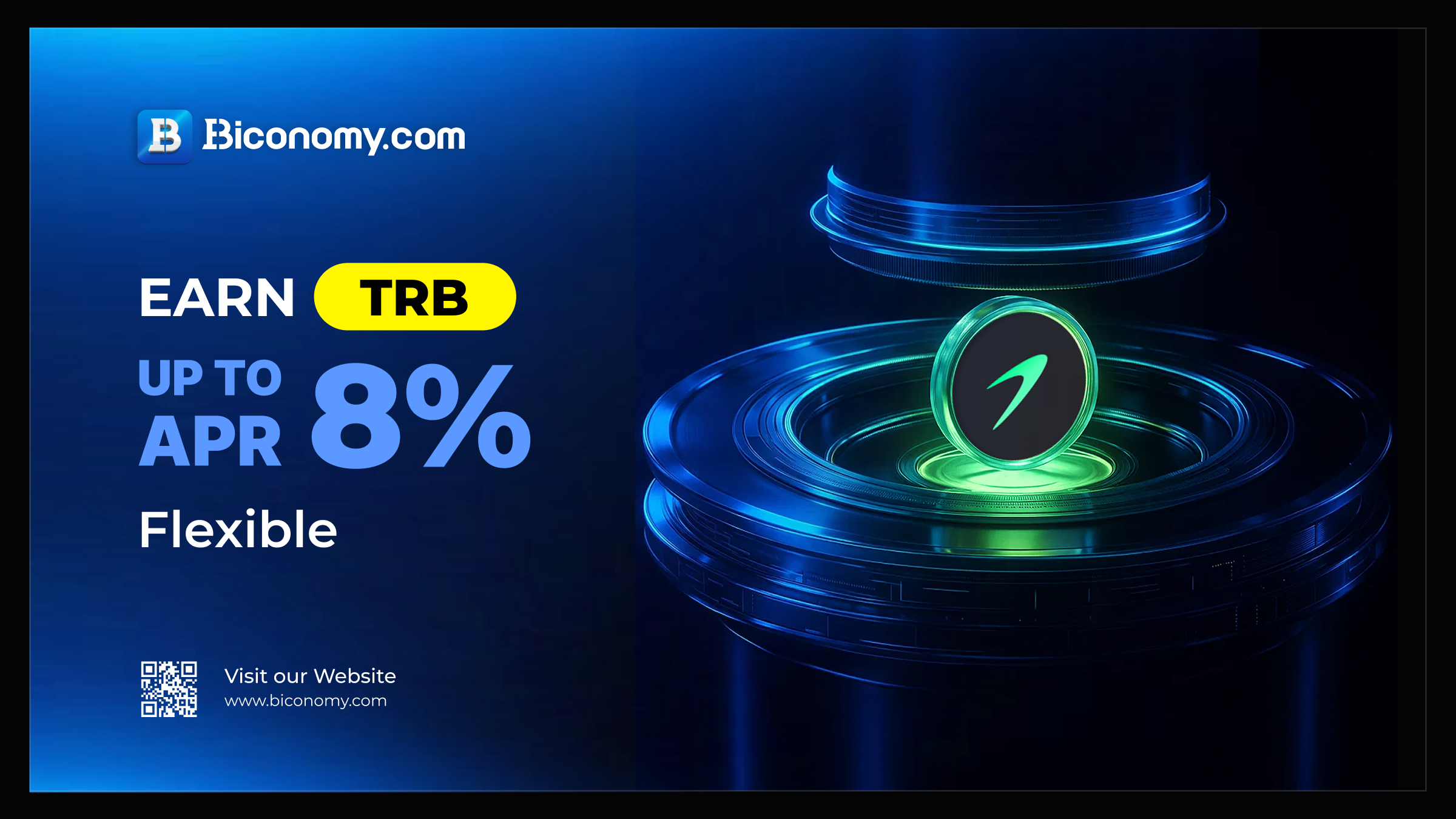 Biconomy.com Earn - TRB Flexible Products: Enjoy Up to 8% APR in ...