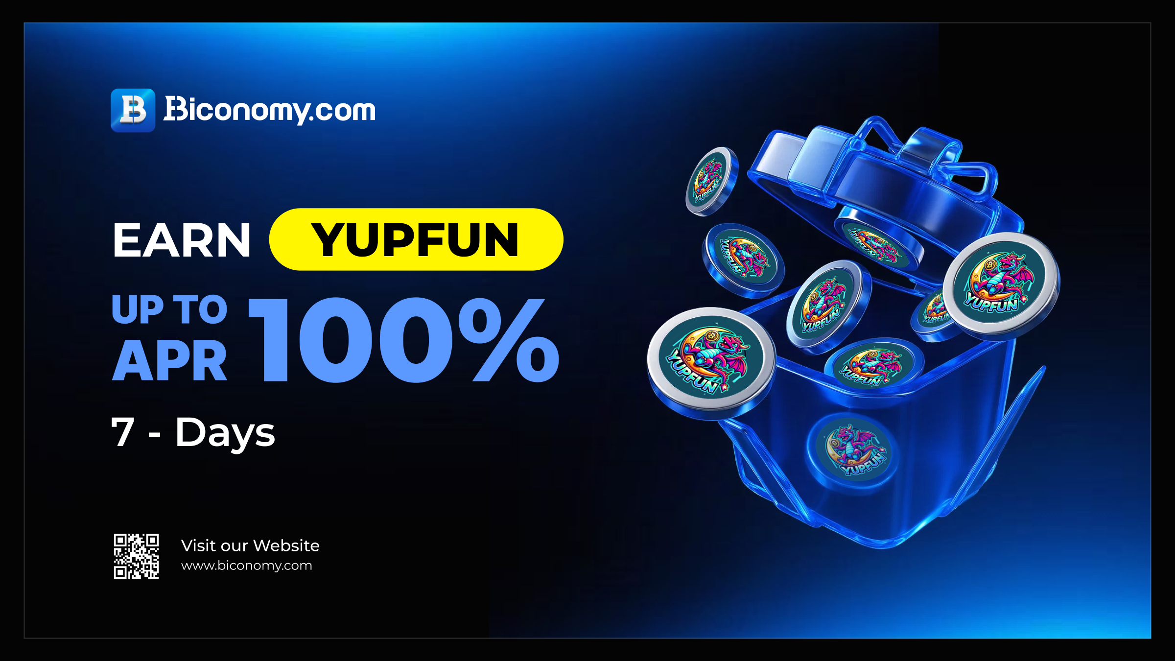 Biconomy.com Earn - YUPFUN Token Locked Products: Enjoy Up to 100% APR ...