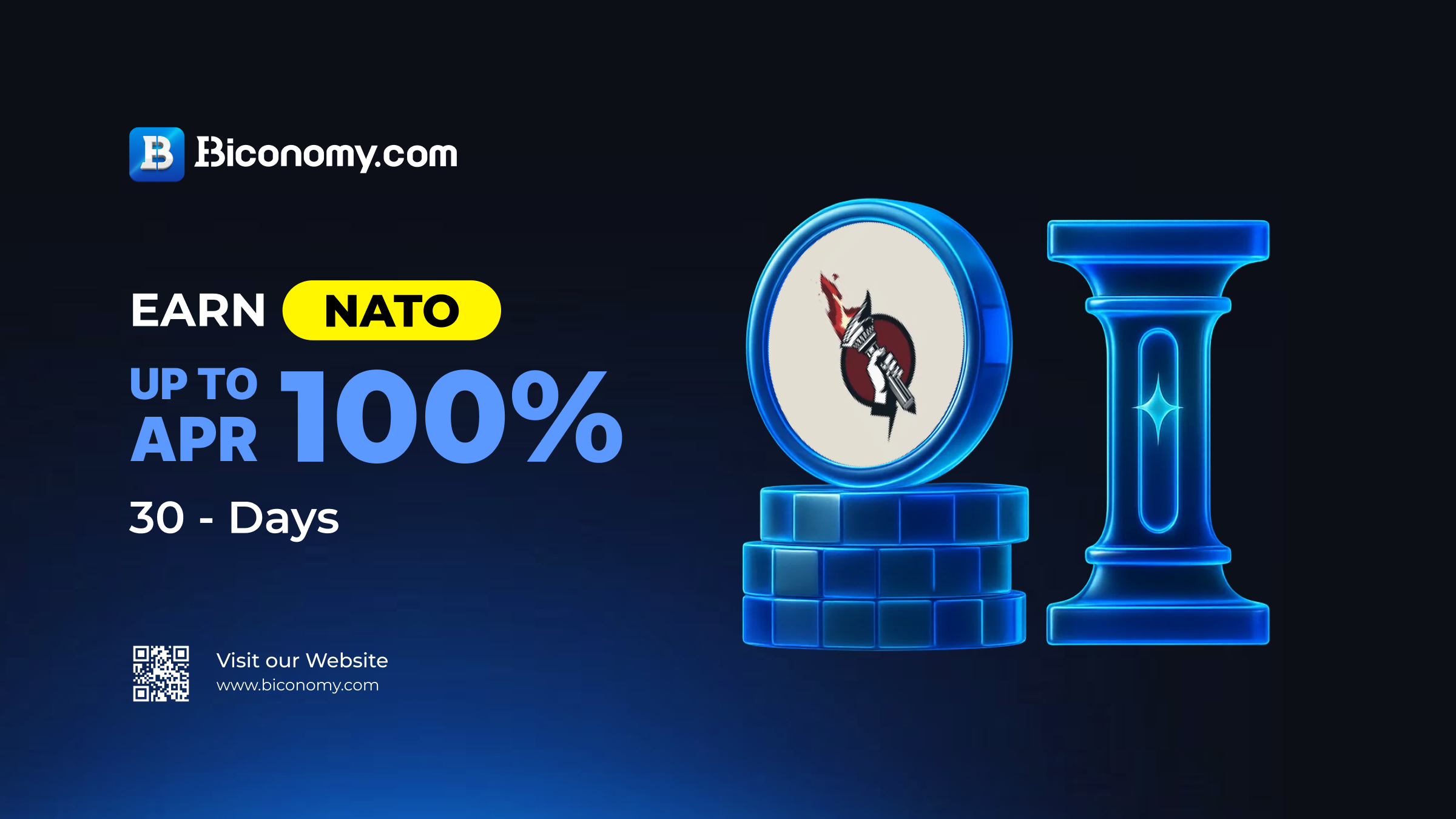 Biconomy.com Earn - The Nation Token Locked Products: Enjoy Up to 100% ...