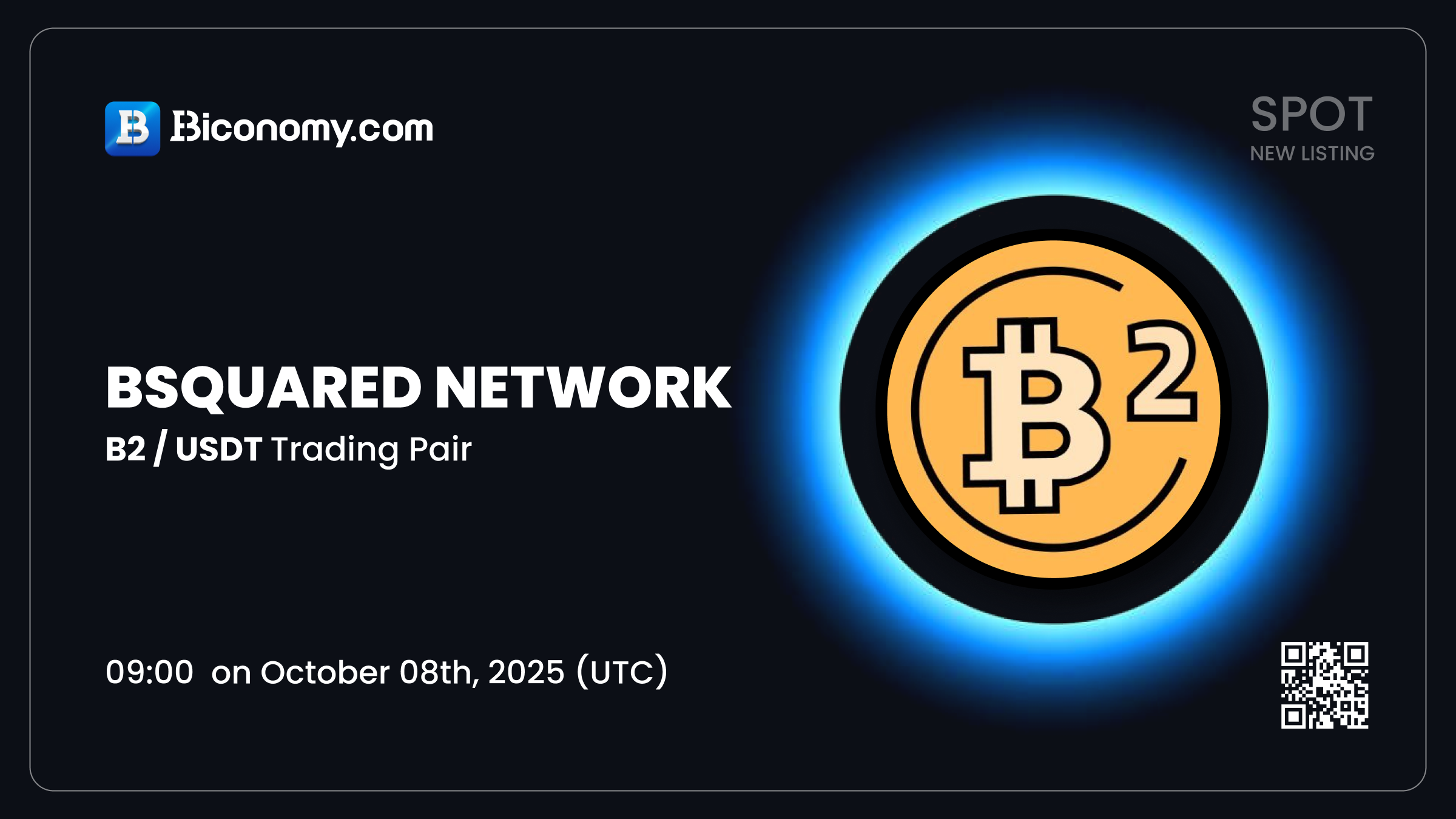 Biconomy.com New Listing BSquared Network (B2) for Spot Trading ...