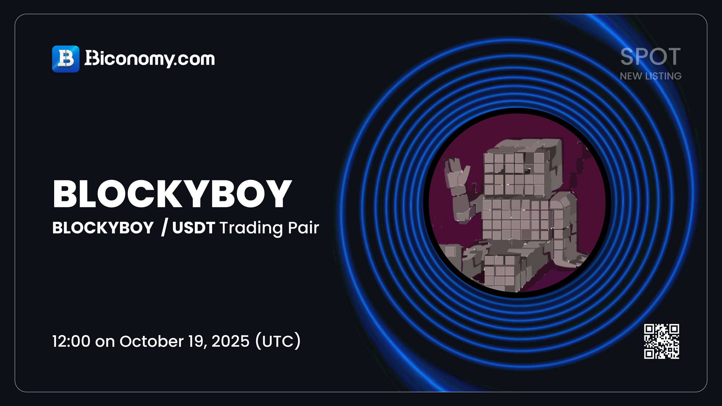 Biconomy.com New Listing Blockyboy by Matt Furie (BLOCKYBOY) for Spot ...