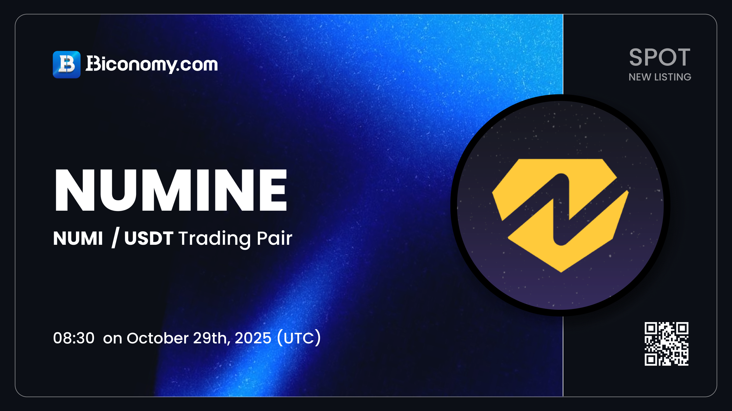 Biconomy.com New Listing NUMINE (NUMI) for Spot Trading! – Biconomy ...