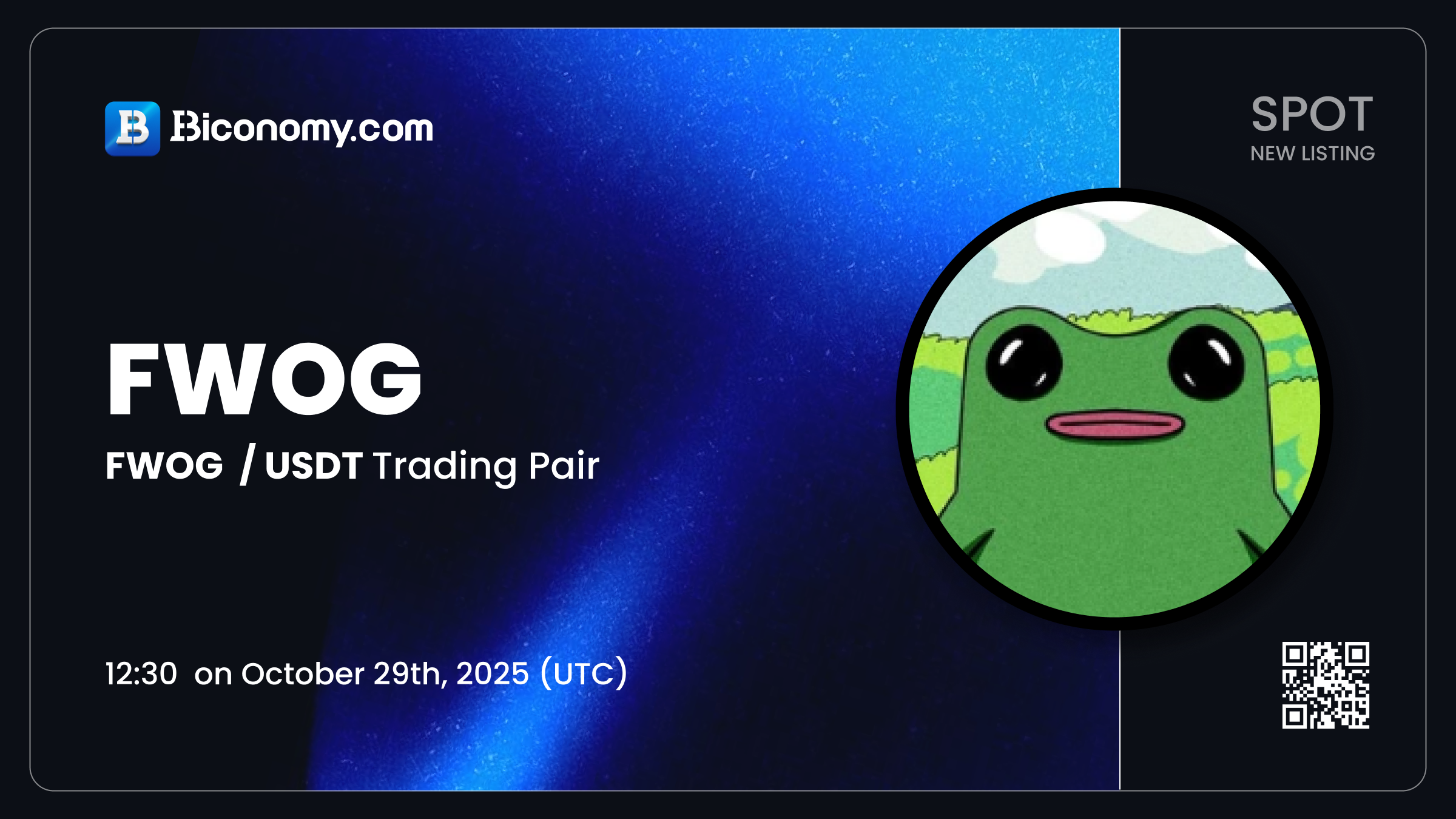 Biconomy.com New Listing Fwog (FWOG) for Spot Trading! – Biconomy ...