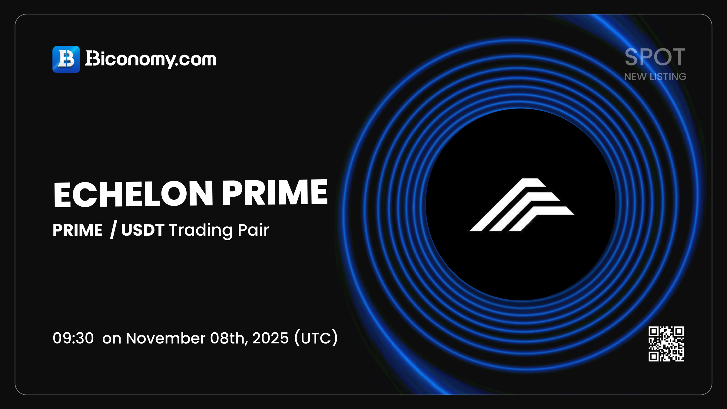 Biconomy.com New Listing Echelon Prime (PRIME) for Spot Trading! – Biconomy | Support Center