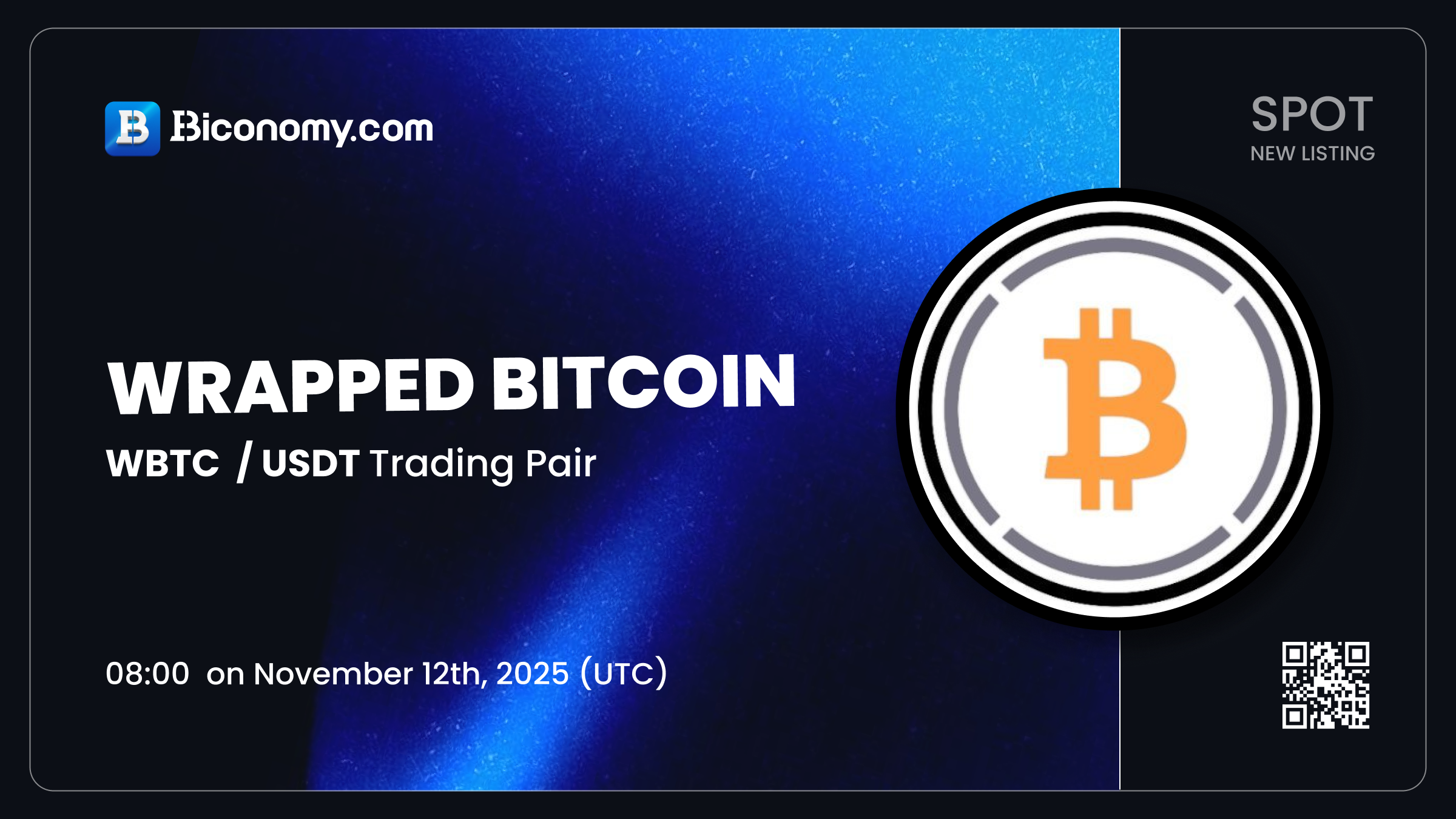 Biconomy.com New Listing Wrapped Bitcoin (WBTC) for Spot Trading ...