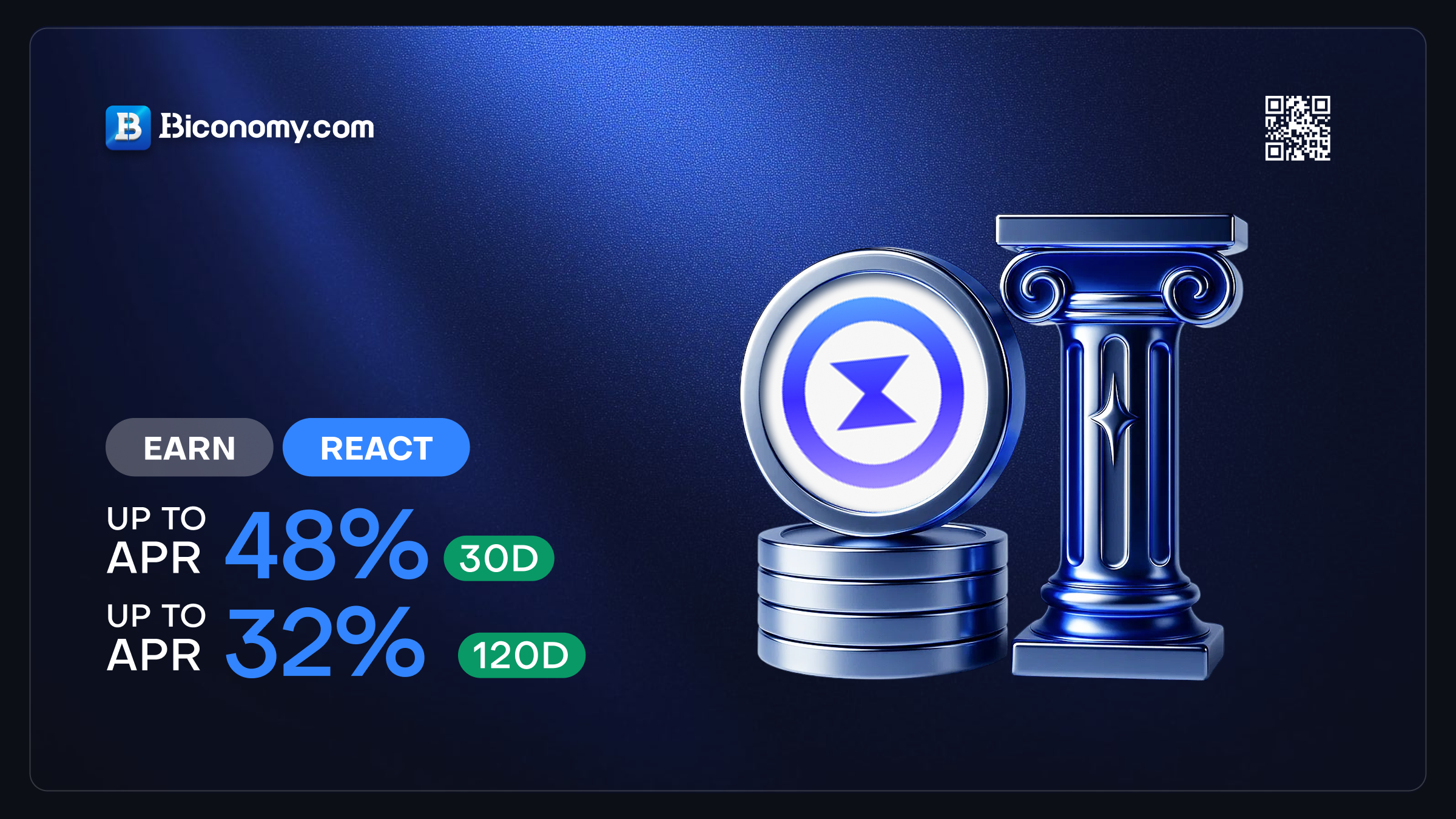 Biconomy.com Earn -Reactive Network Locked Products: Enjoy Up to 48% ...
