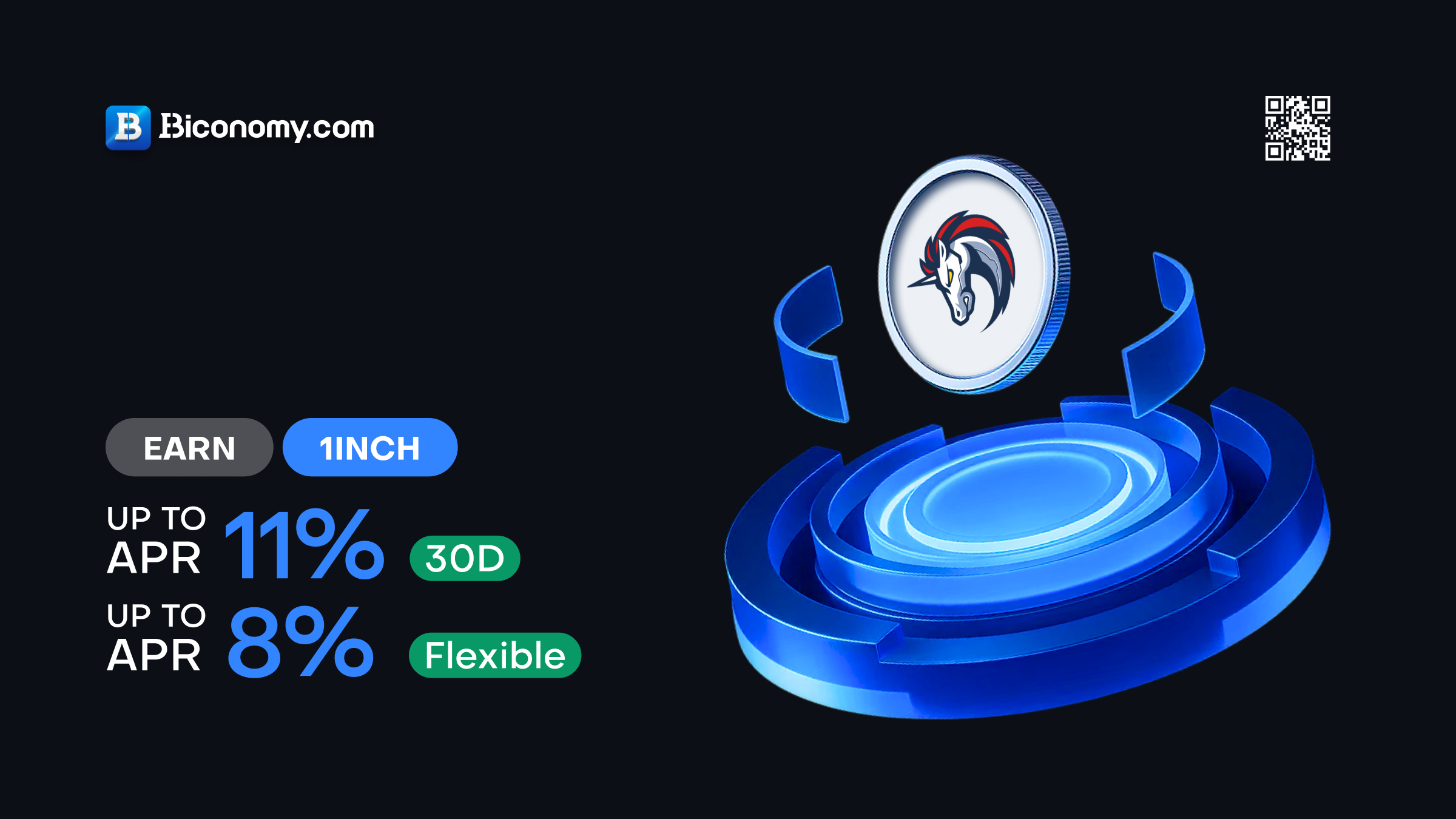 Biconomy.com Earn -1inch Network Locked Products: Enjoy Up to 11% APR ...